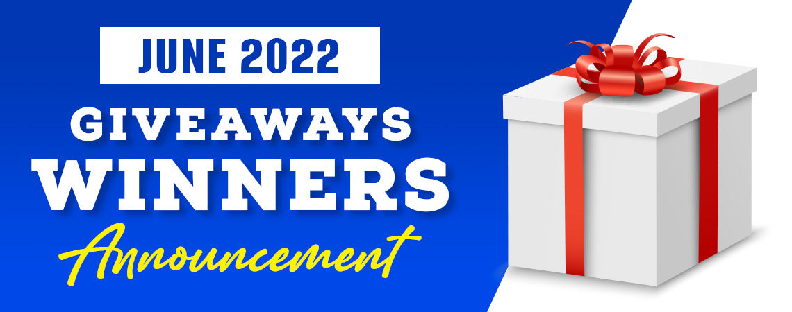 June 2022 Giveaway Winners 2022