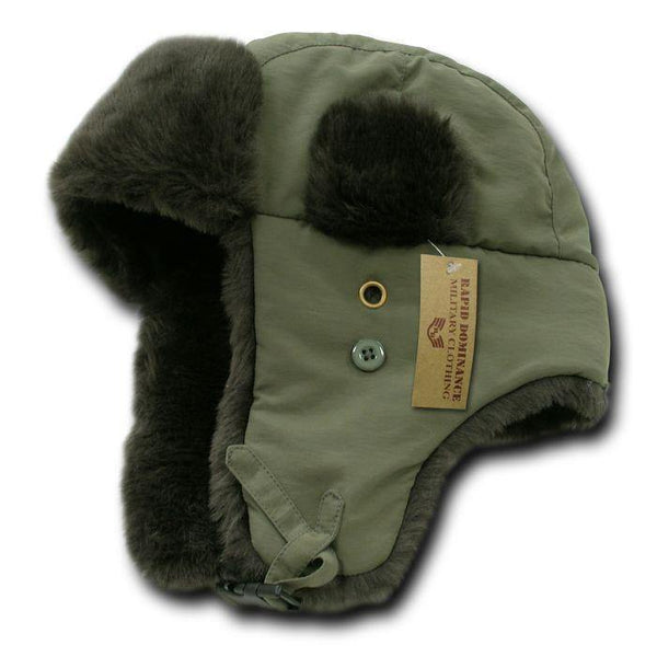 1 Dozen Aviator Bomber Faux Fur Flap Caps Hats Winter Trooper Trapper