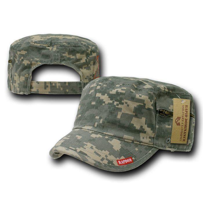 1 Dozen Bdu Patrol Military Cotton W Zipper Camo Camouflage Caps Hats