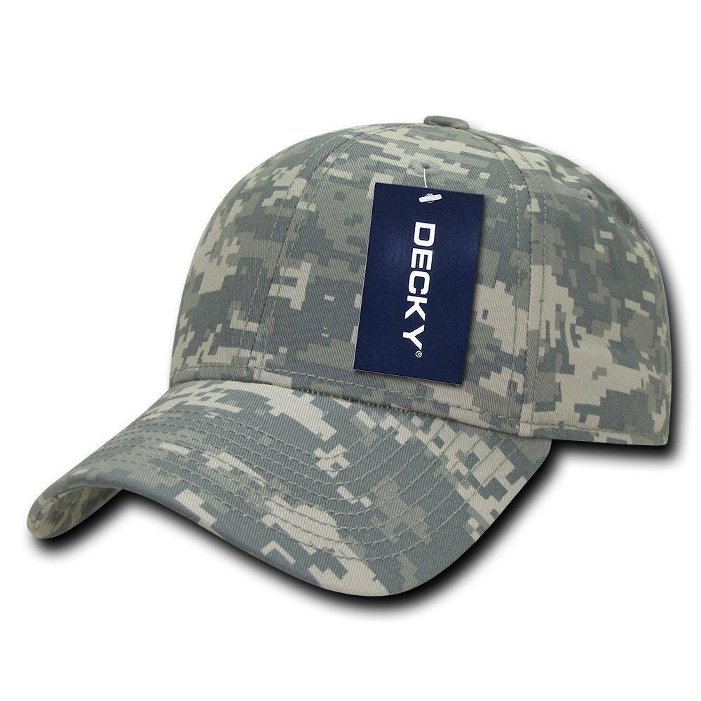 1 Dozen Decky Structured Camouflage Low Crown Dad Caps Hats Cap Hat Wh