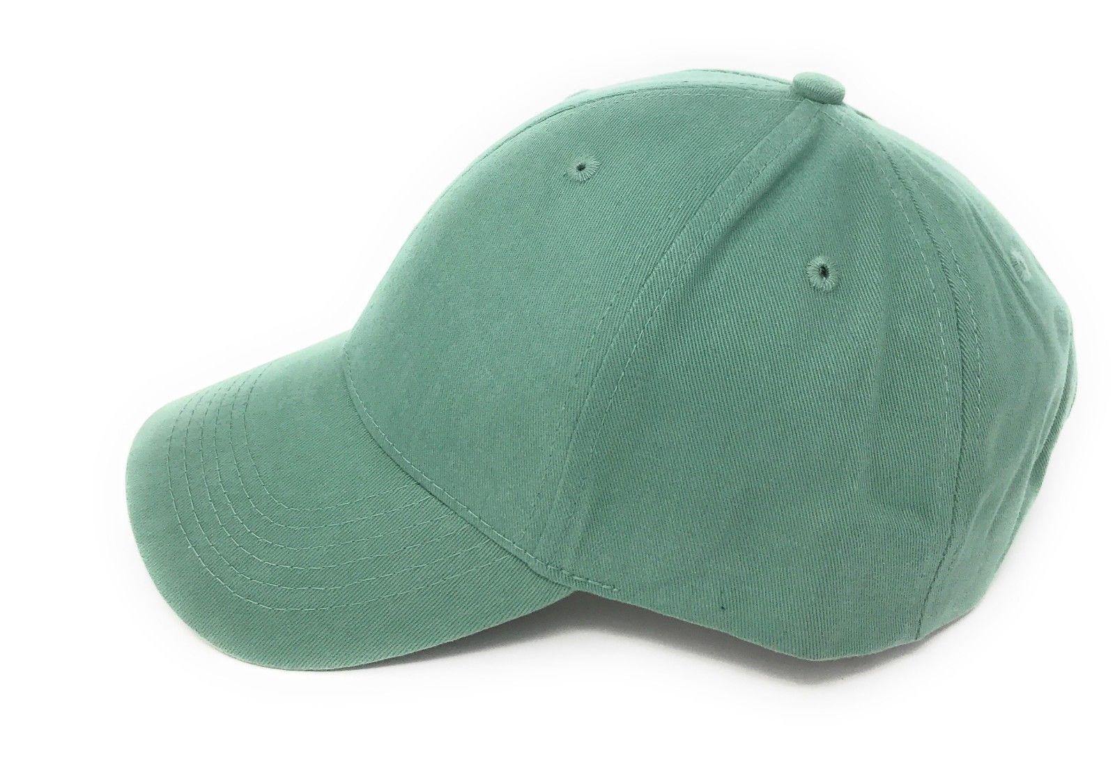 1 Dozen Fine Brushed Cotton 6 Panel Low Crown Baseball Caps Hats Whole