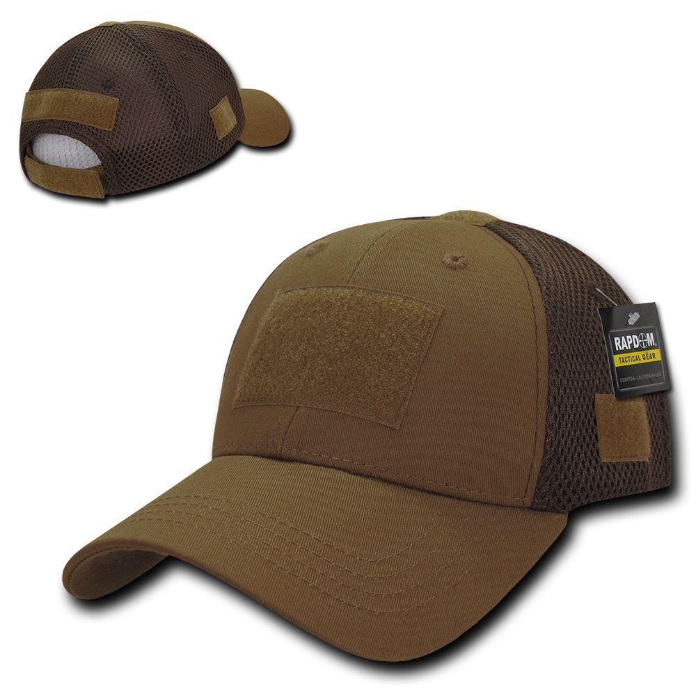 1 Dozen Mesh Constructed Military Tactical Hats Caps With Front Patch