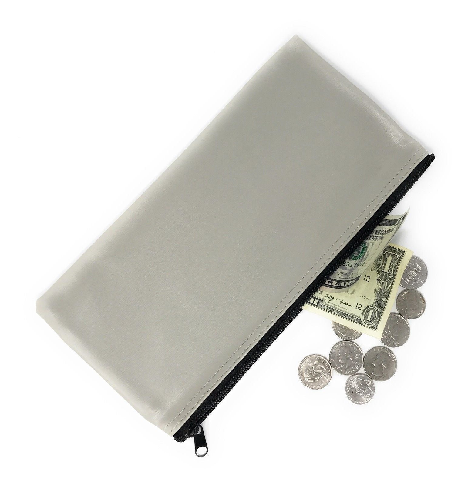 1 Dozen Zipper Bank Deposit Carry Pouch Bags Safe Money Organizer Whol