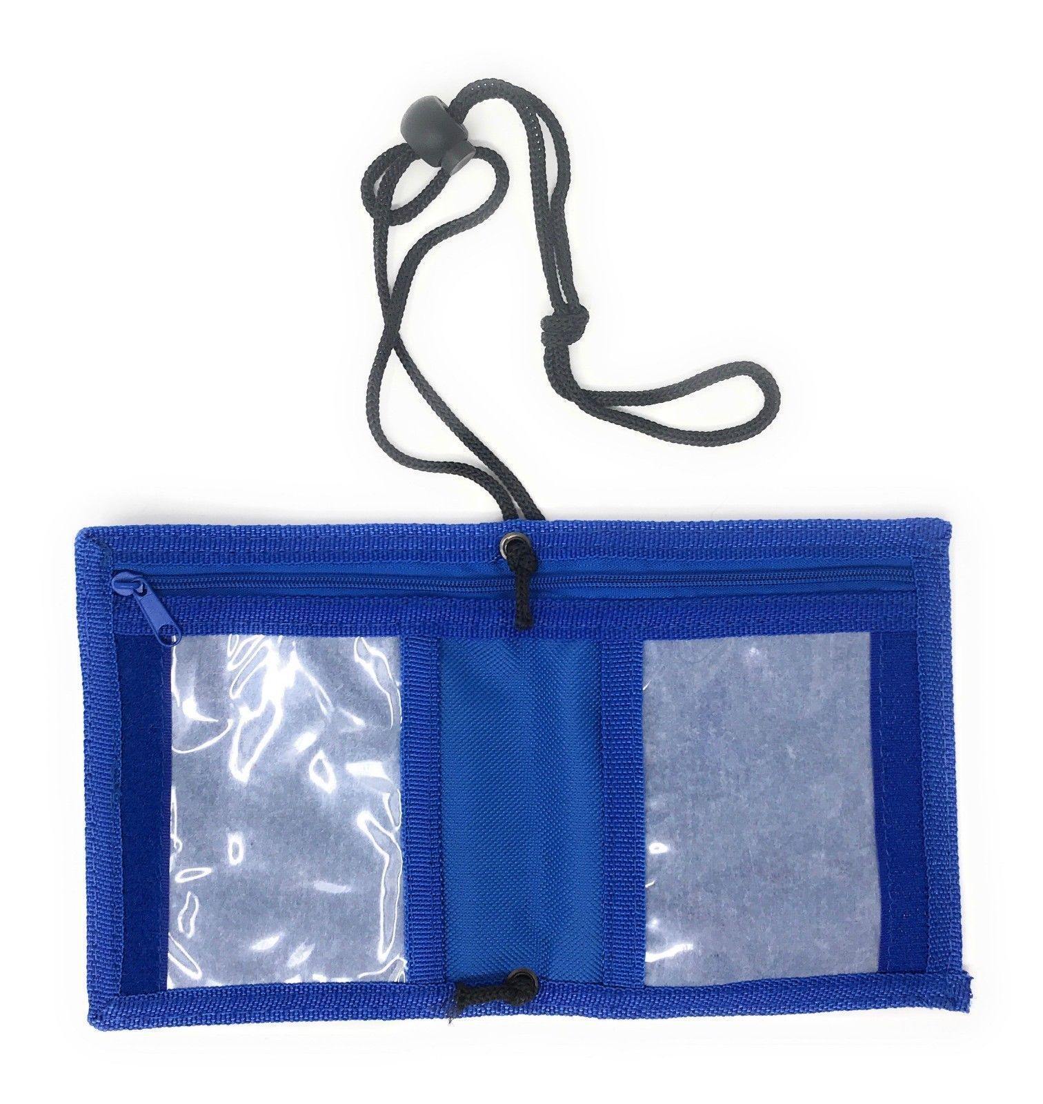 50 Lot Bi-Fold Foldable Neck Wallet Conference Badge Idholders Wholesa