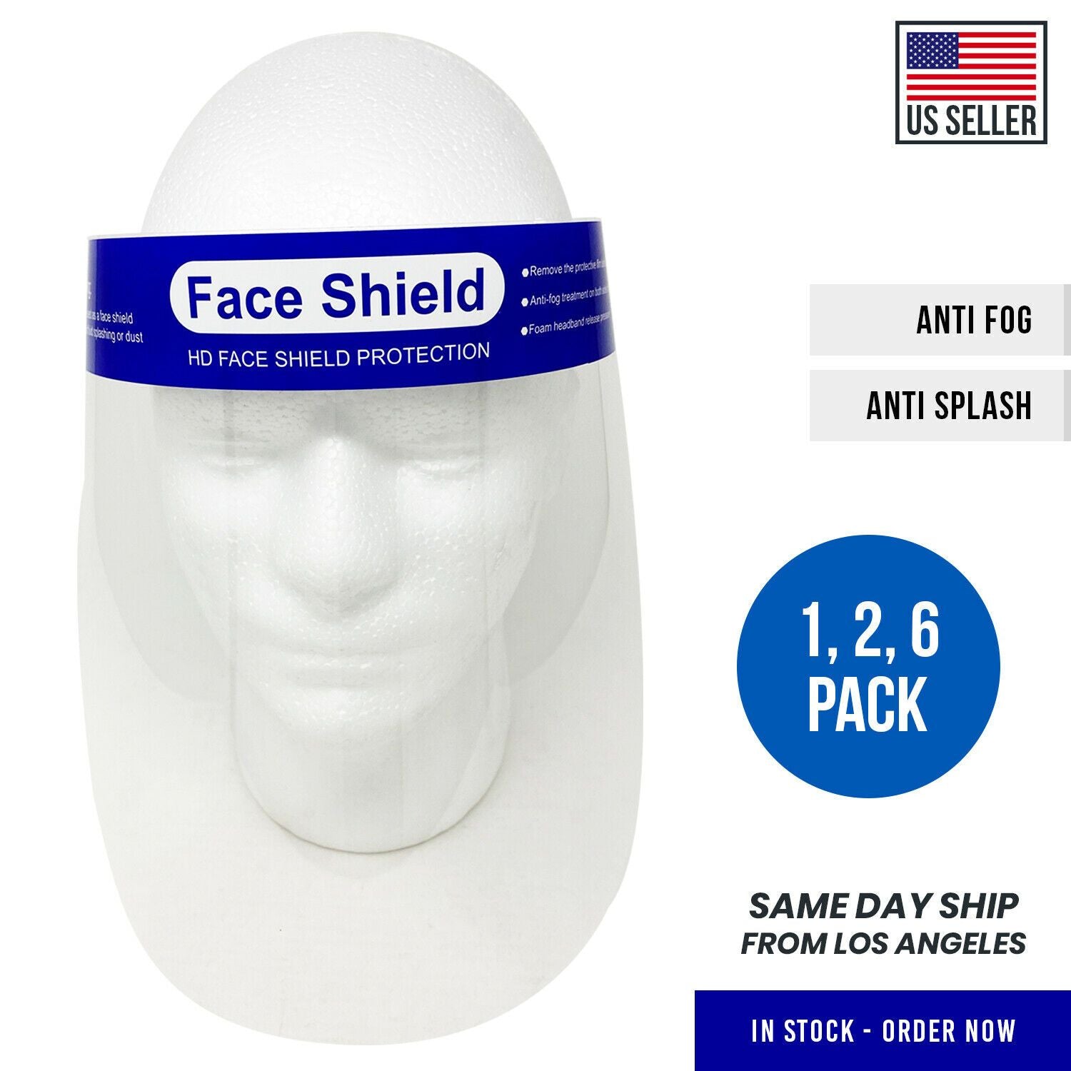 Safety Face Shield Mask Reusable Washable Protection Cover Anti Fog An