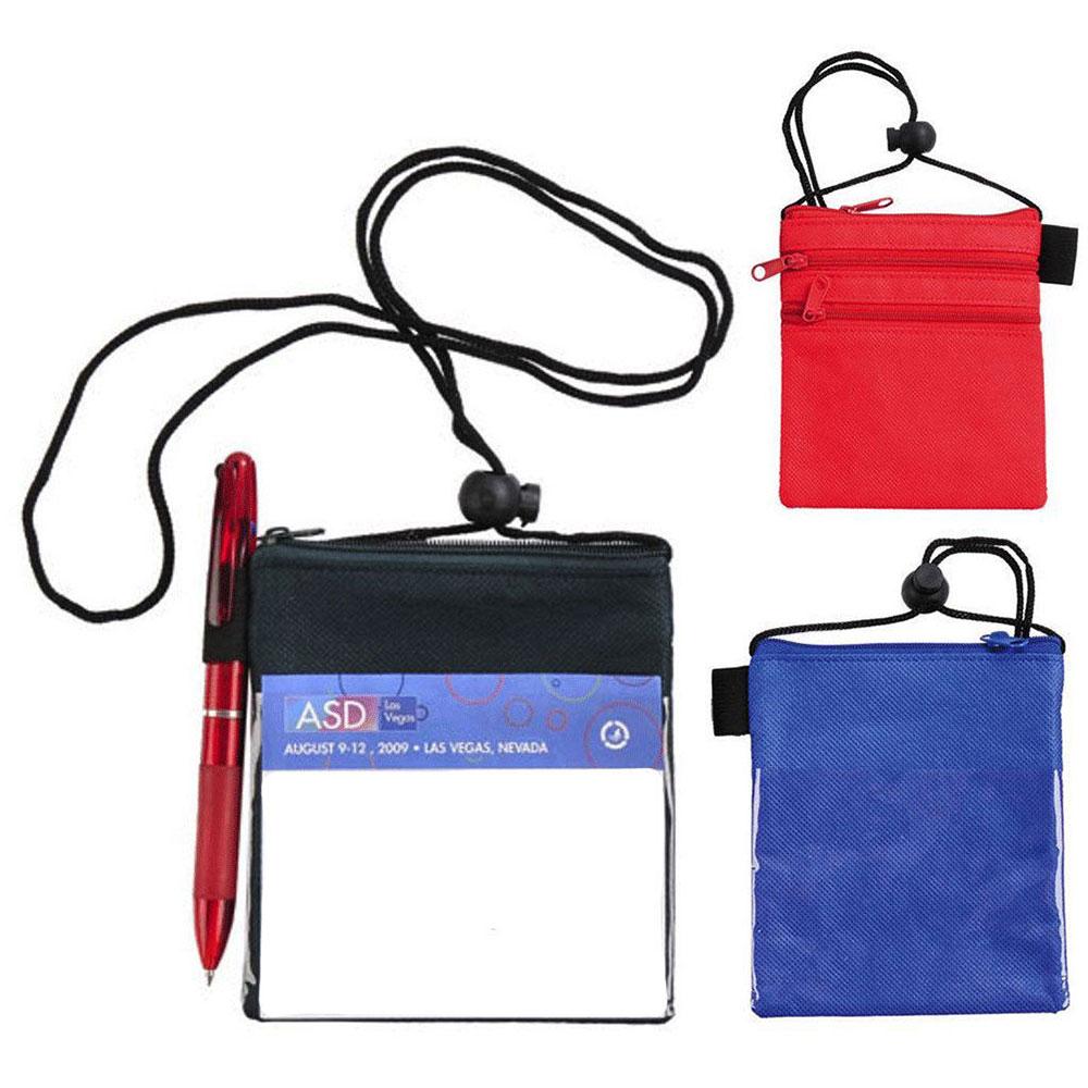 25 Conference Badges Id Business Card Holder Trade Show Badge Zippered