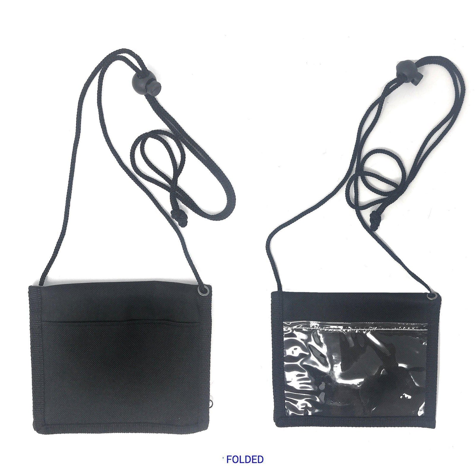 5 Conference Badges Id Card Holders Bi Fold Trade Show Wallets Wholesa