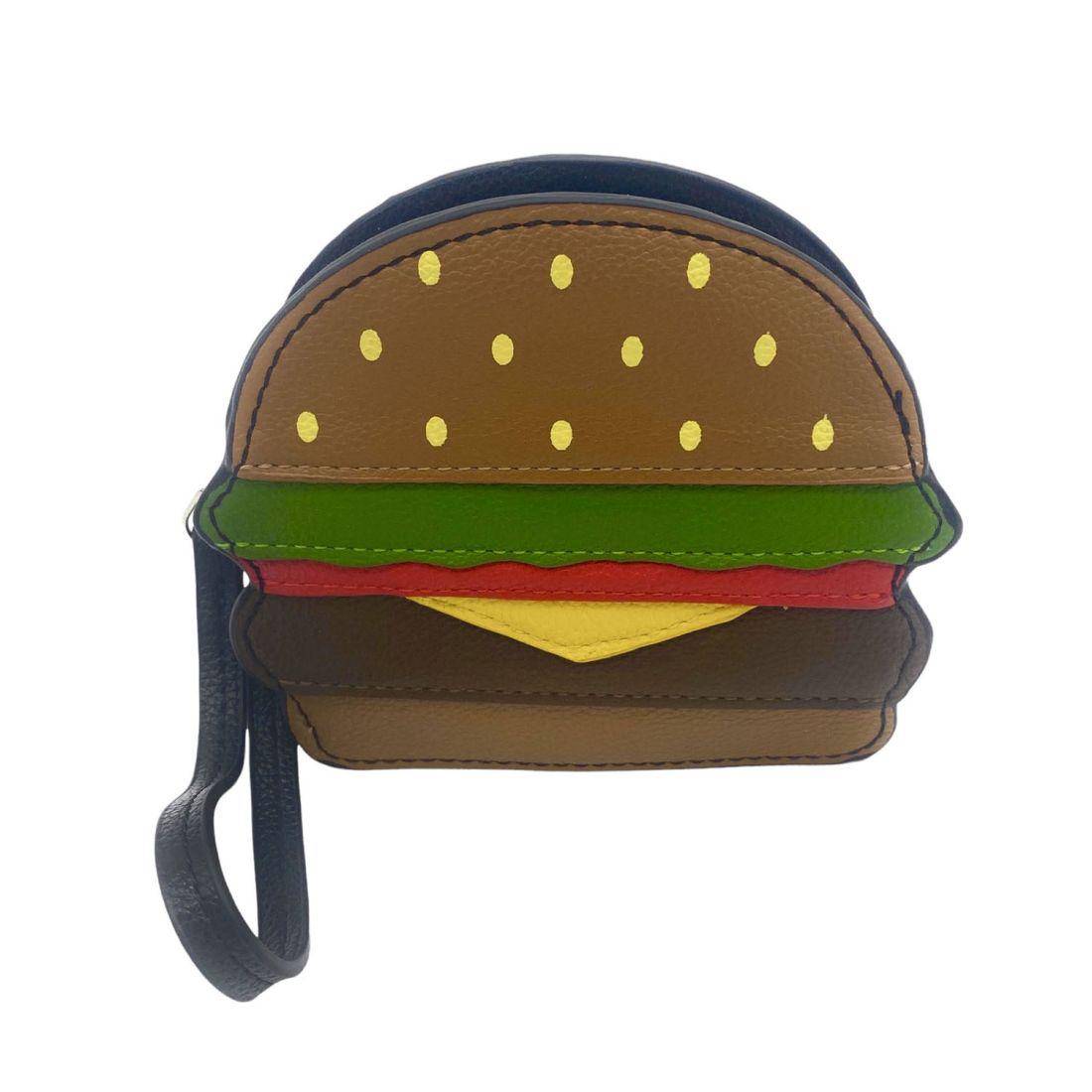 Empire Cove Mini Hamburger Coin Purse Wallet Zippered Pouch Bag Wristl