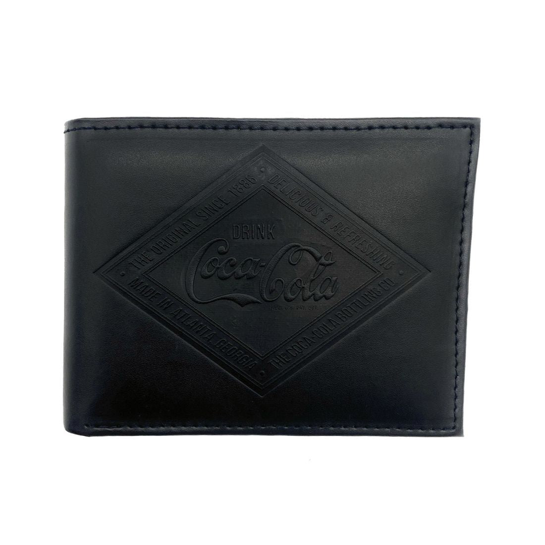 Coca Cola Diamond Slim Bifold Wallet Classic Men Women Youth Card Slot