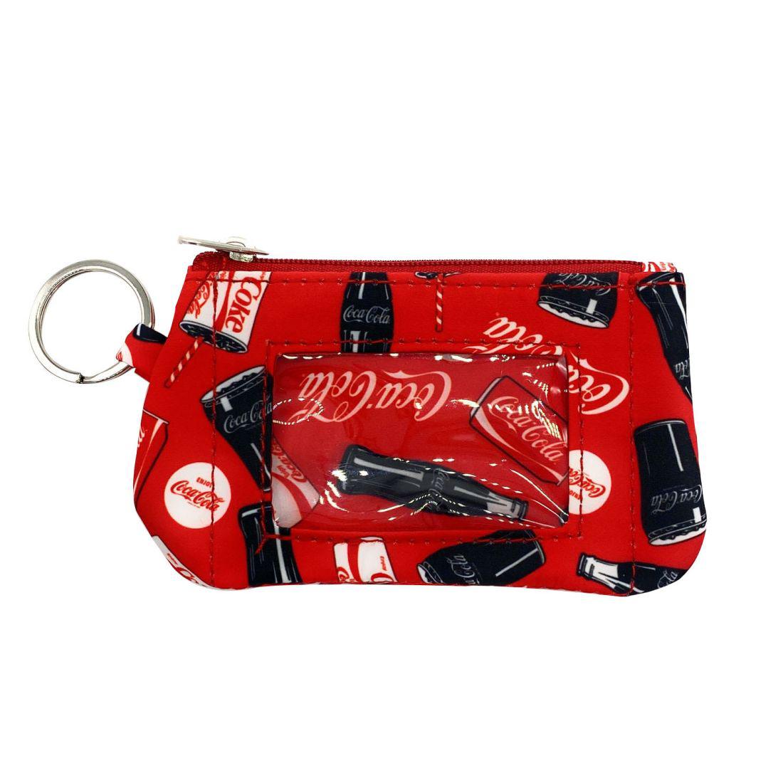 Coca Cola Icons ID Case Badge Holder Classic Coin Purse Pouch Keychain
