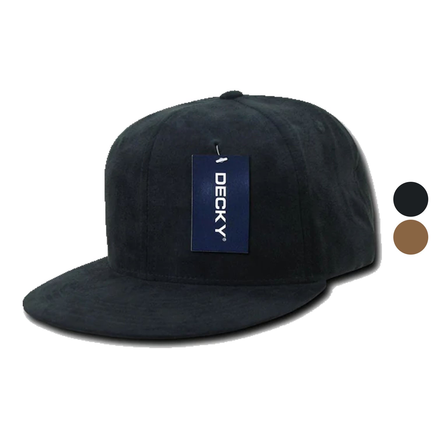 1 Dozen Decky Faux Suede Snapback Baseball 6 Panel Flat Bill Hats Caps