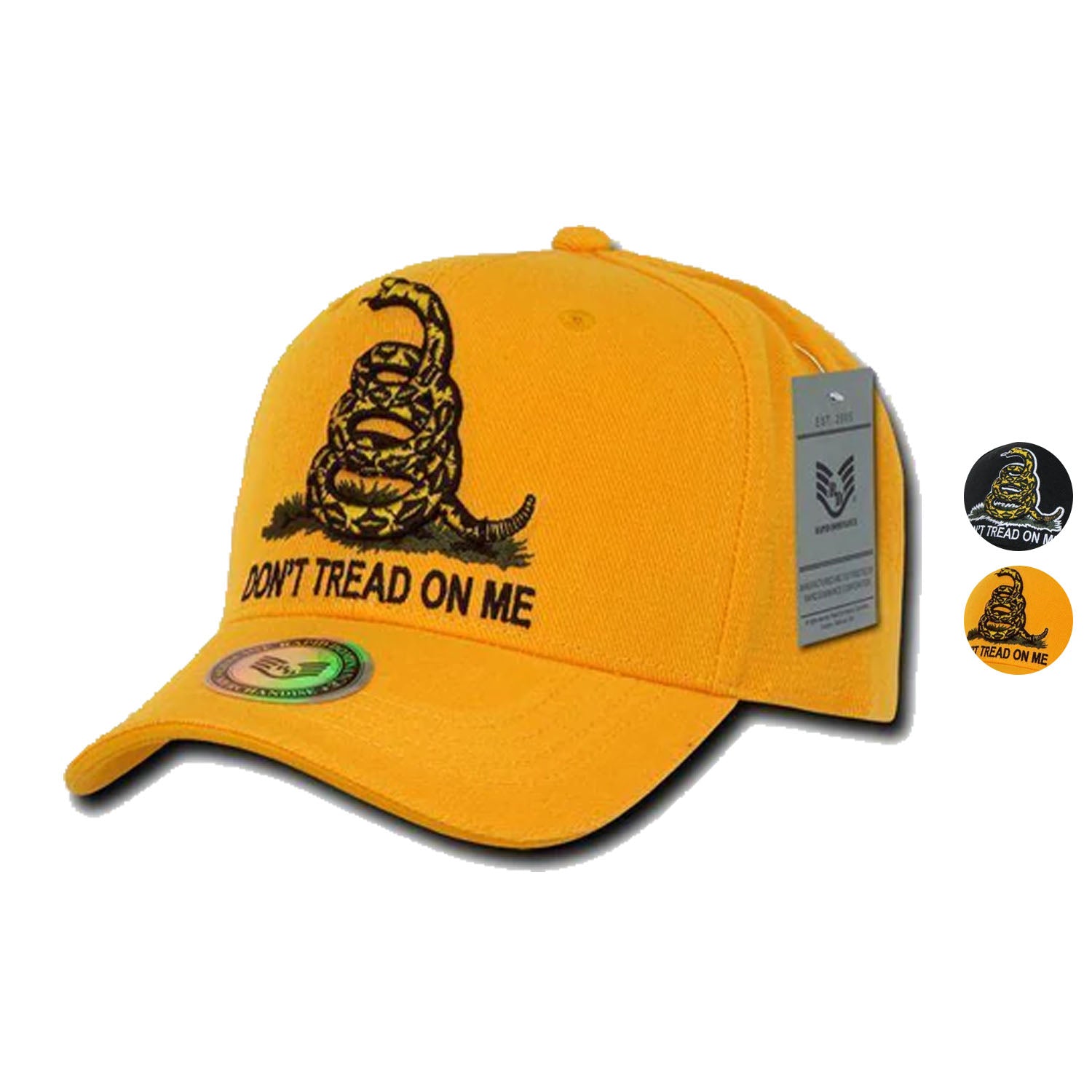 Gadsden Flag 3D Don'T Tread On Me Snake Texas Tea Party Hats Caps