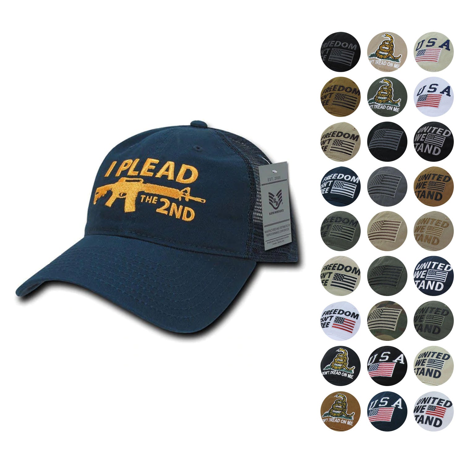 USA Flag Freedom United Patriotic Military Relaxed Fit Trucker Basebal