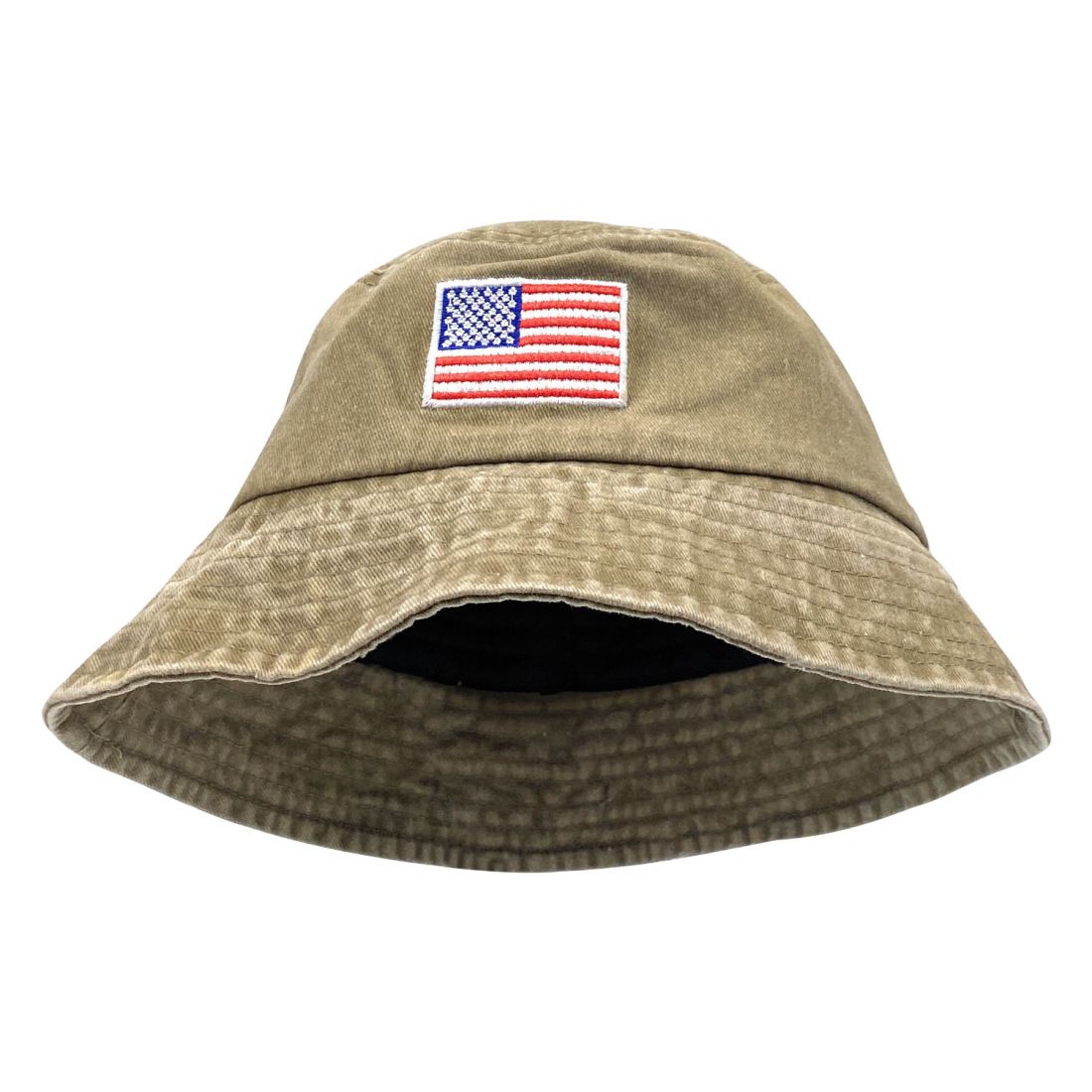 Empire Cove Washed USA Flag Cotton Bucket Hats Patriotic Hats Fisherma
