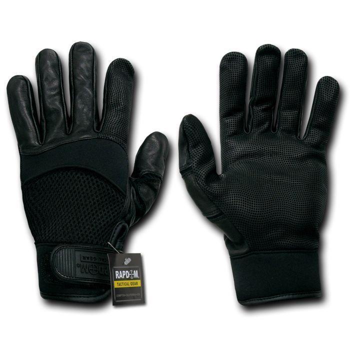 Air Mesh Breathable Digital Leather Tactical Patrol Gloves