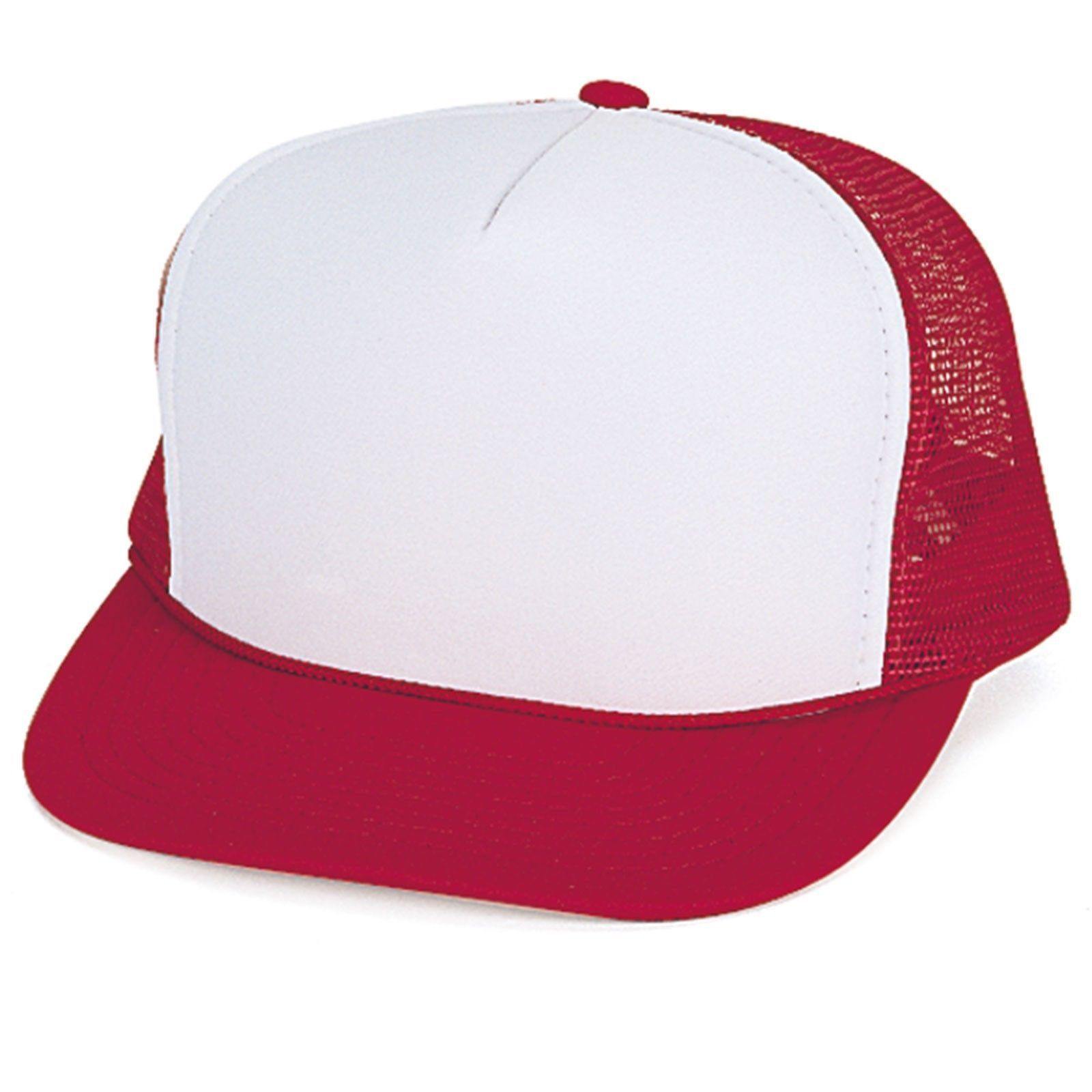 Classic Trucker Baseball Hats Caps Foam Mesh Blank Solid Two Tone Snap