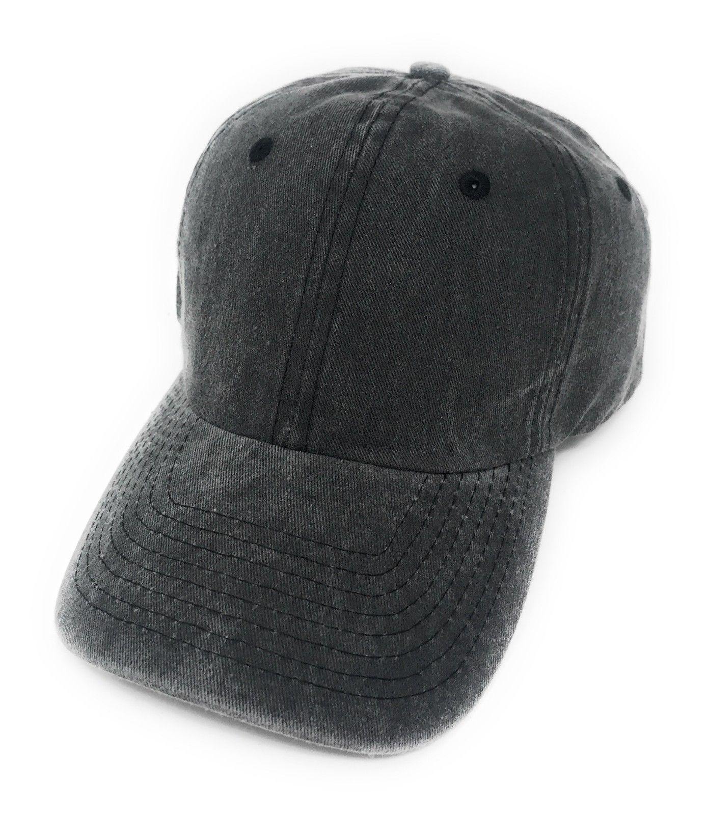 Classic Washed Cotton Pigment Dyed Vintage 6 Panel Low Crown Baseball