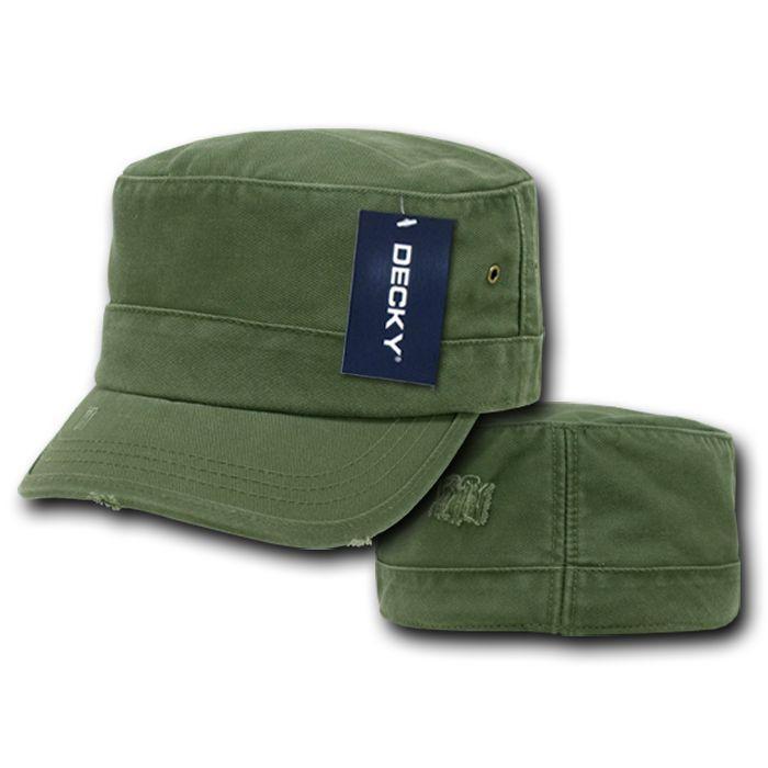 Decky Bdu G.I. US Military Patrol Cadet Army Distressed Fitted Hats Ca