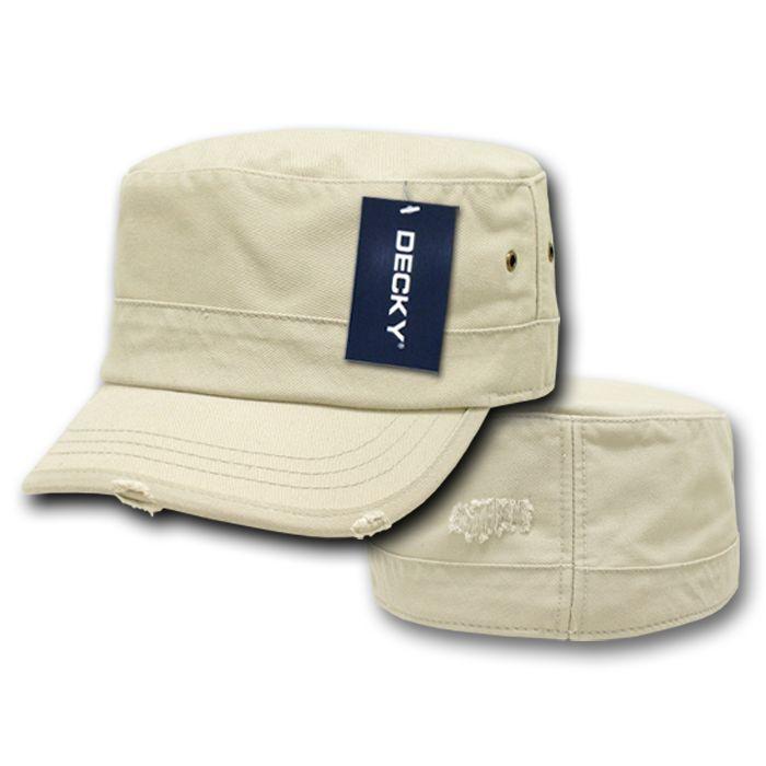 Decky Bdu G.I. US Military Patrol Cadet Army Distressed Fitted Hats Ca