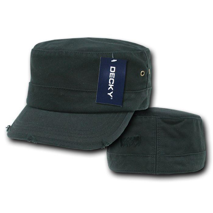 Decky Bdu G.I. US Military Patrol Cadet Army Distressed Fitted Hats Ca