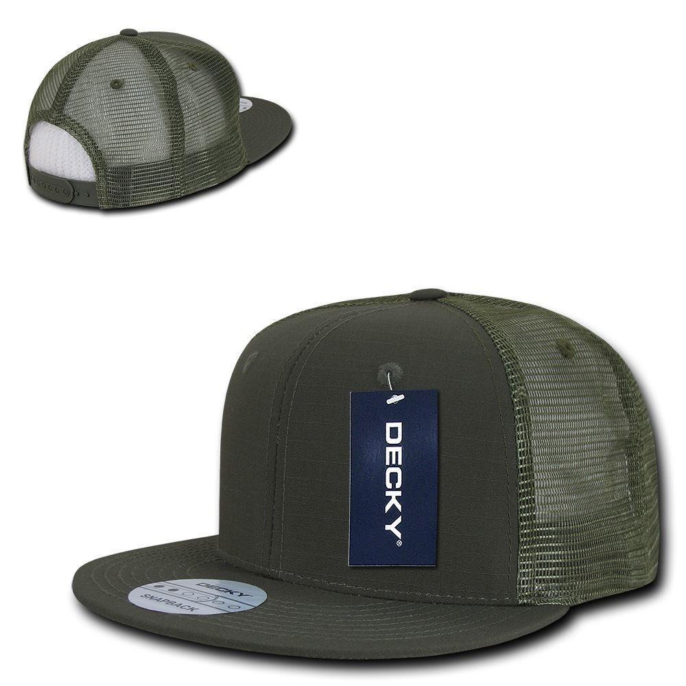 Decky Military Army Camo Acu Ripstop Flat Bill Trucker Cotton Hats Cap