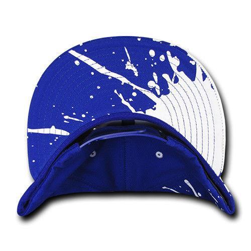 Decky Paint Splat Snapback Baseball 6 Panel 100% Cotton Structured Cap