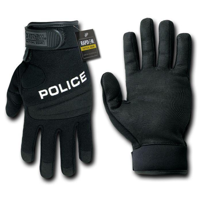 Digital Leather Police Policia Security Swat Tactical Hatch Gloves