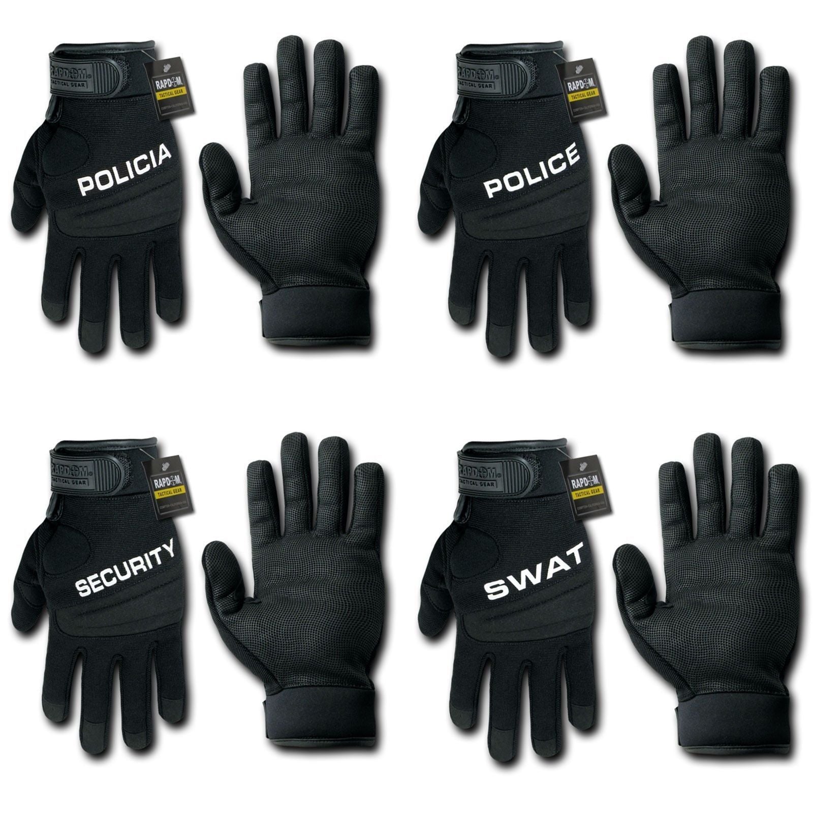 Digital Leather Police Policia Security Swat Tactical Hatch Gloves