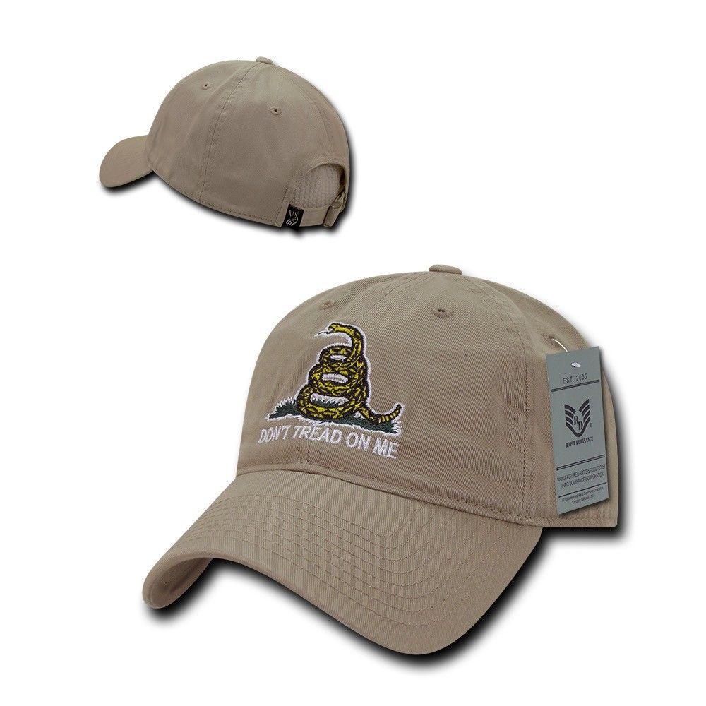 Gadsden Flag Rattlesnake Tea Party Don't Tread On Me Baseball Dad Caps