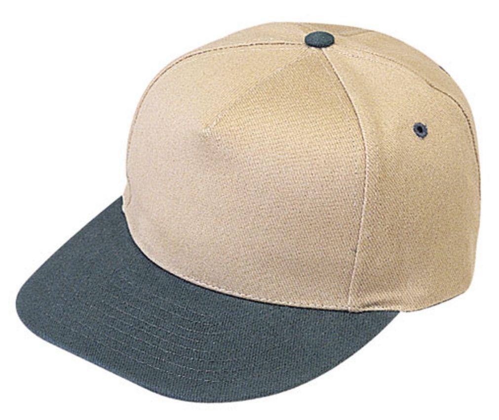 Heavy Brushed Cotton 5 Panel Low Crown Plain Two Tone Baseball Caps Ha