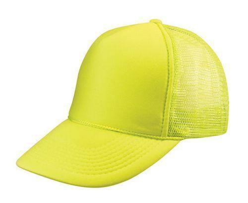 Neon Colors Summer Foam Mesh Trucker Blank Solid Plain Two Tone Snapba