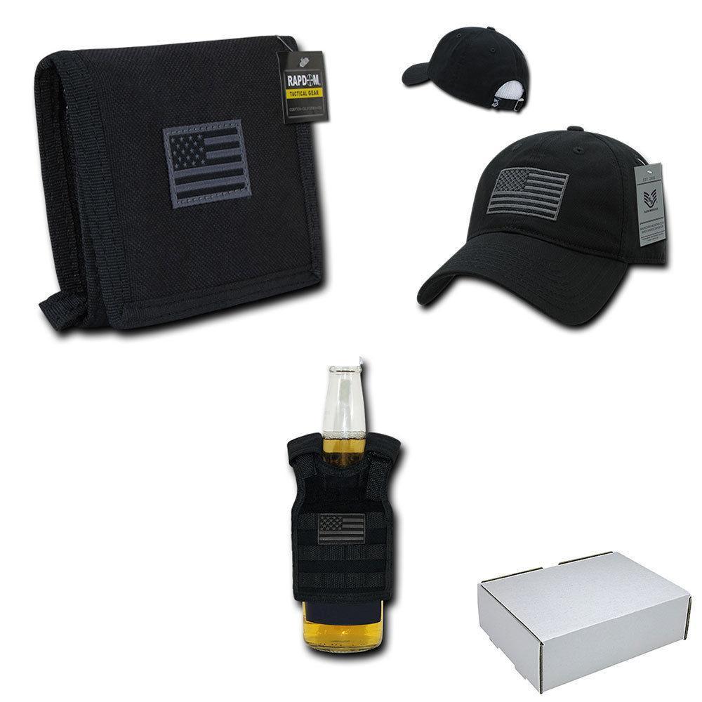 Patriotic USA Flag Gifts Box Set For Men Dad Husband Son Wallet Beer C