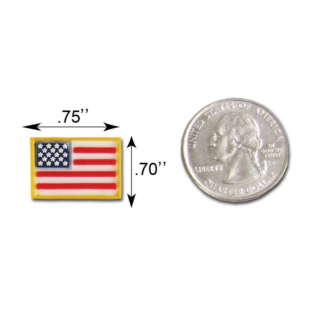 RAPDOM USA Flag Tactical Micro Patches 3 D Layered H&L Hook & Loop-Bac
