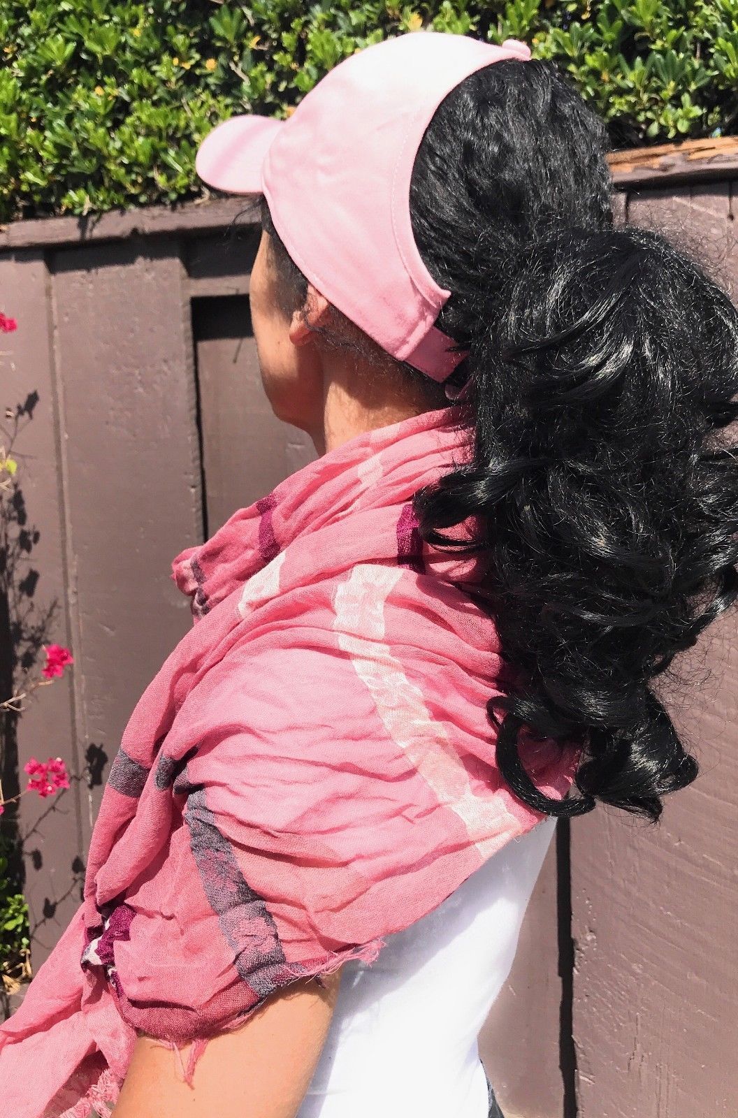 100% Cotton Ponytail Visor Baseball Caps Hats Flex Elastic Closure Wom